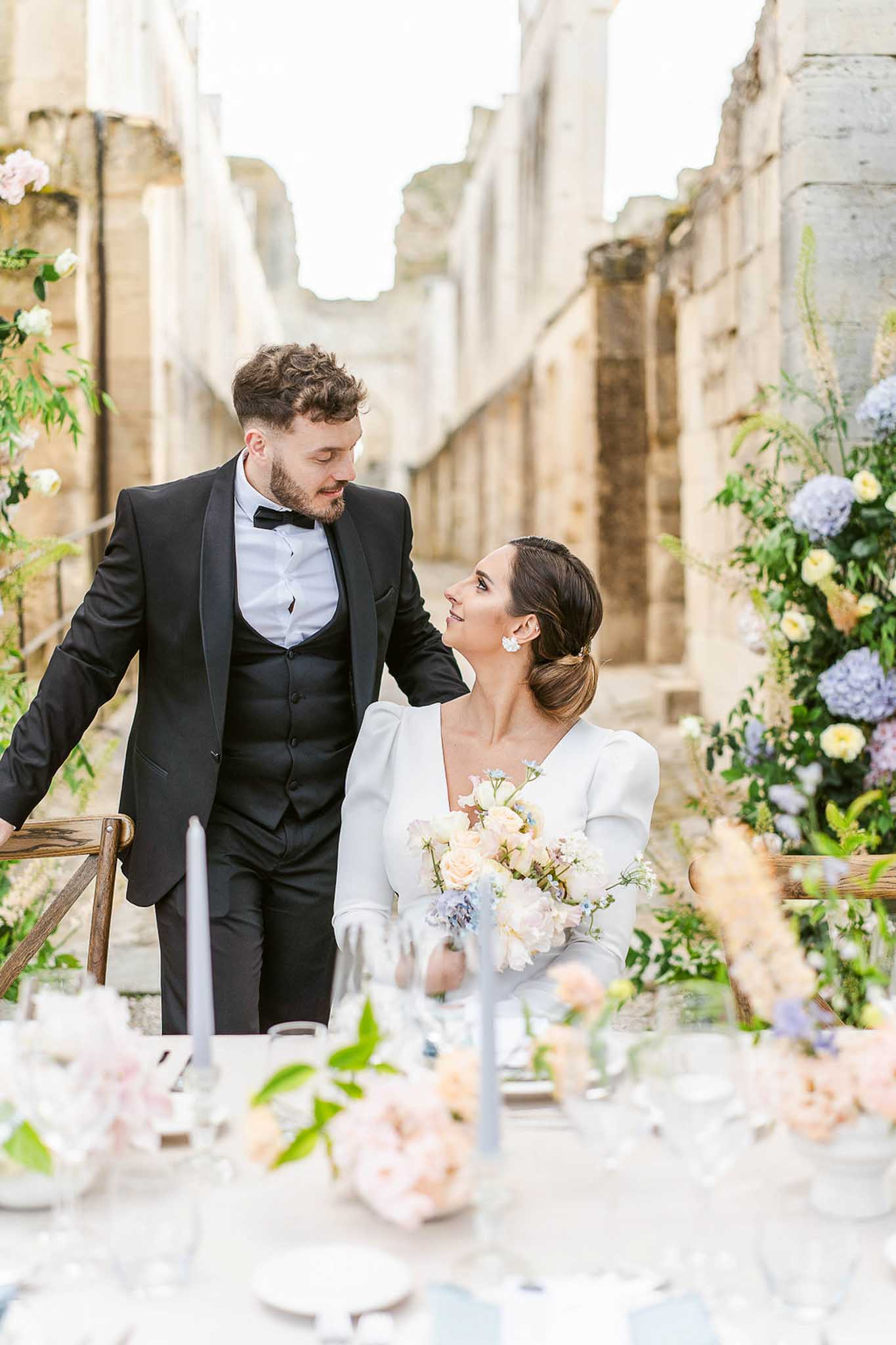 A Magical Wedding Among Ruins at Château de Fère